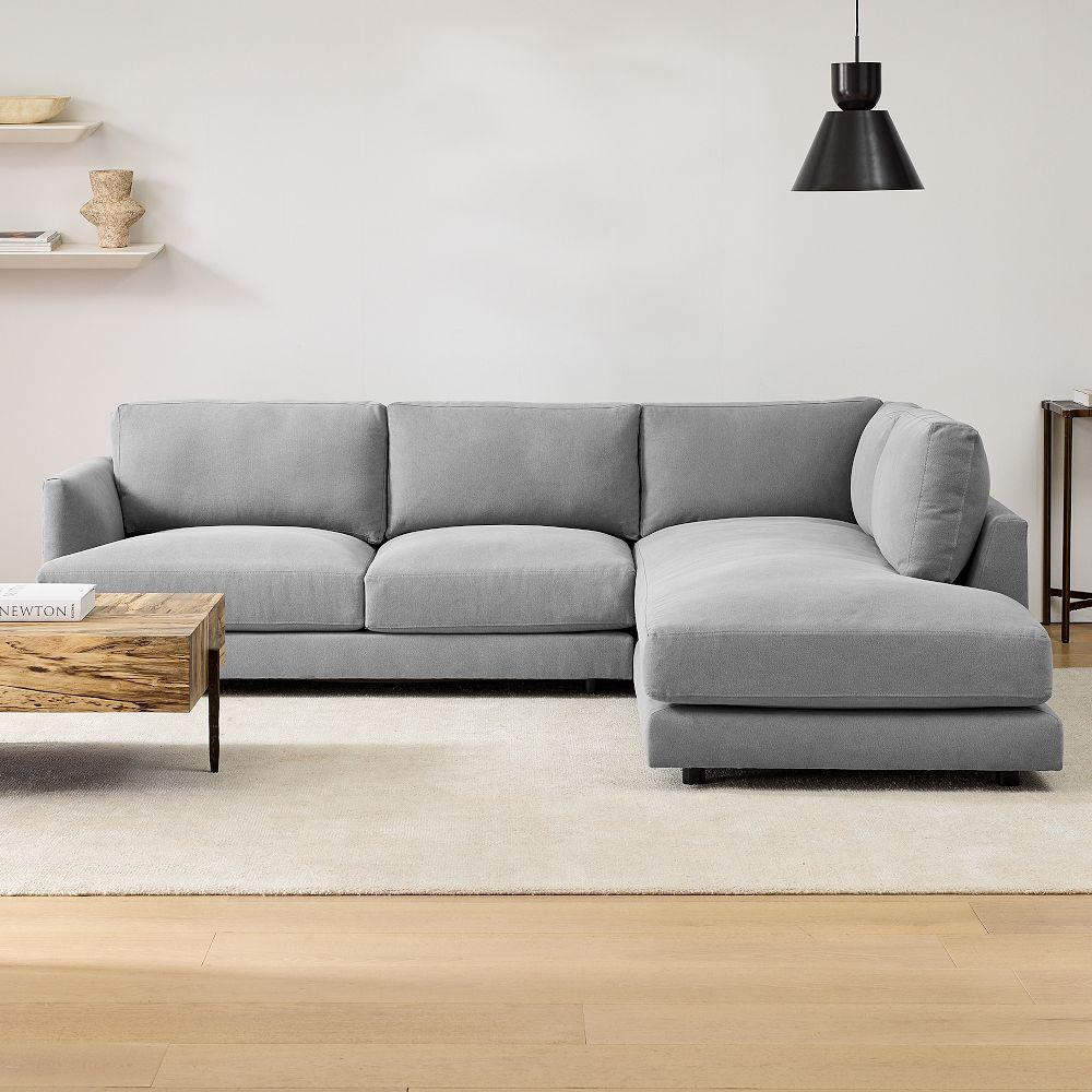 Haven 2 Piece Bumper Chaise Modular Sofa 274 cm West Elm Australia